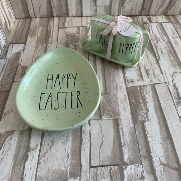 Rae Dunn | Dining | Rae Dunn Easter Decor Speckled Green Salt And ...